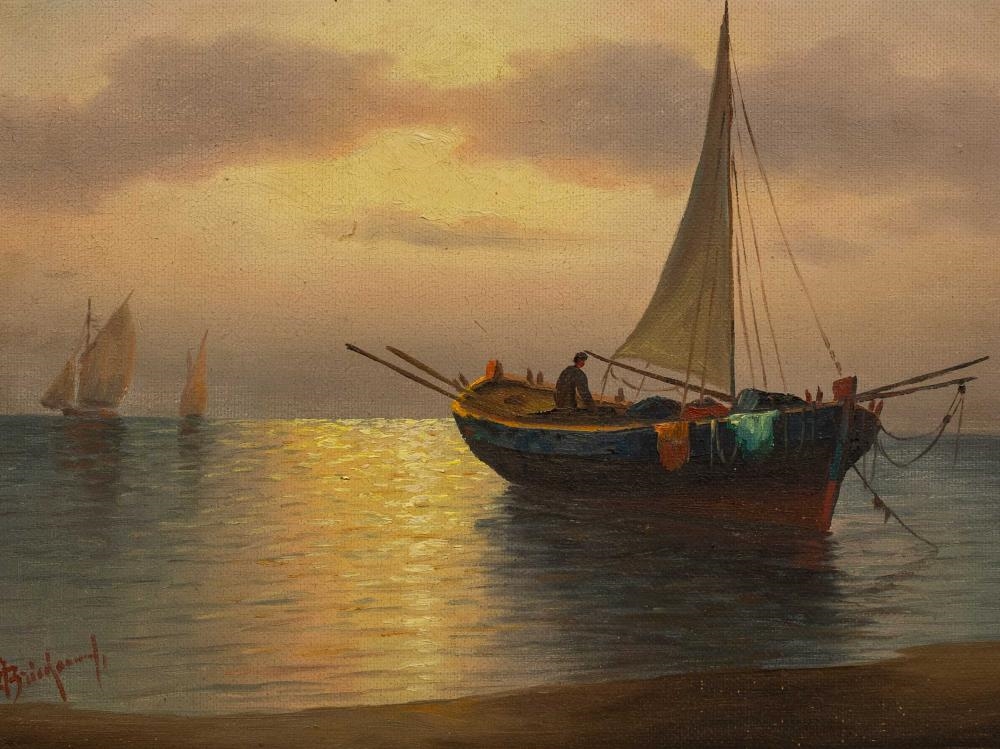 Alex Brickman | Greek Coastal Scene | MutualArt