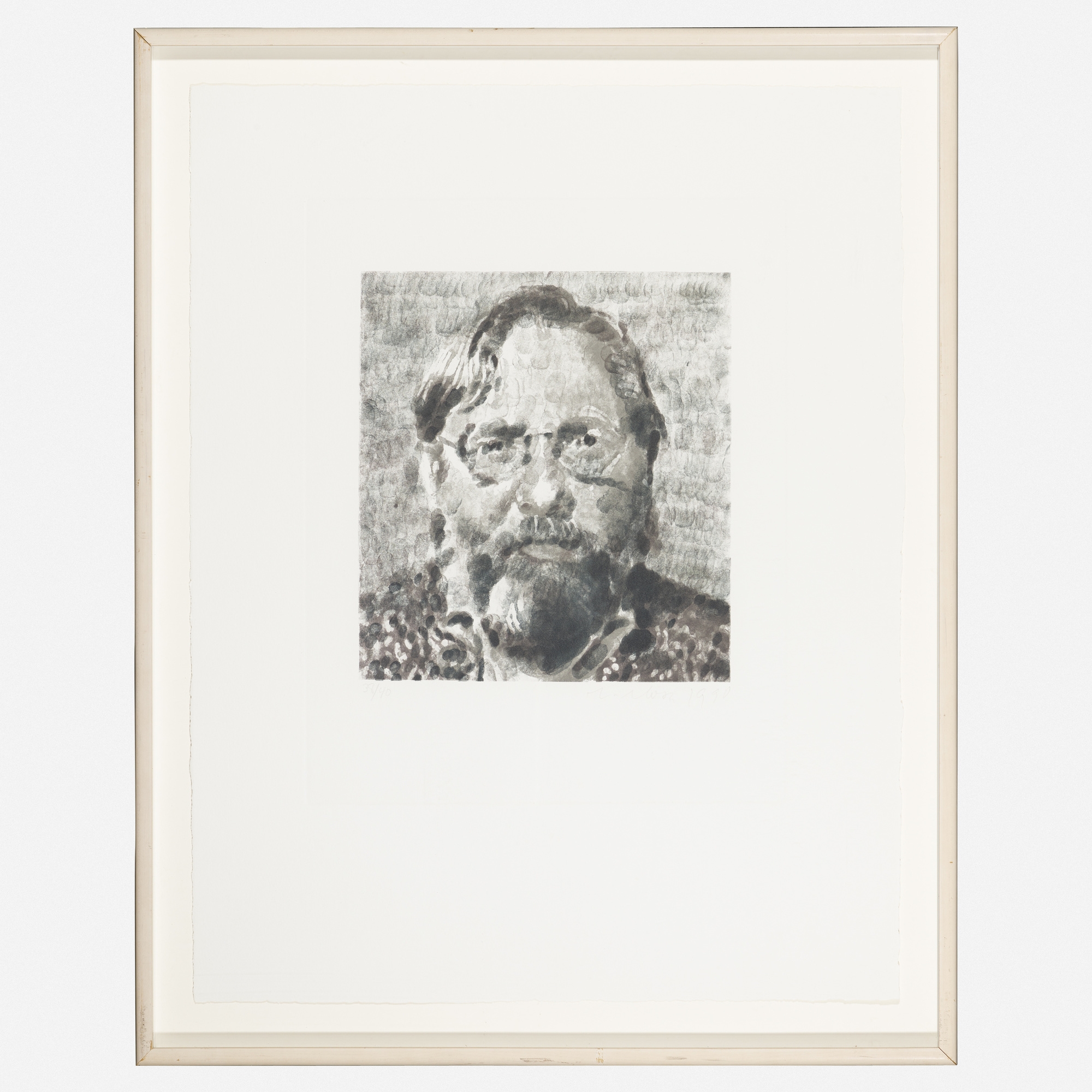 Chuck Close | John I (1990) | MutualArt