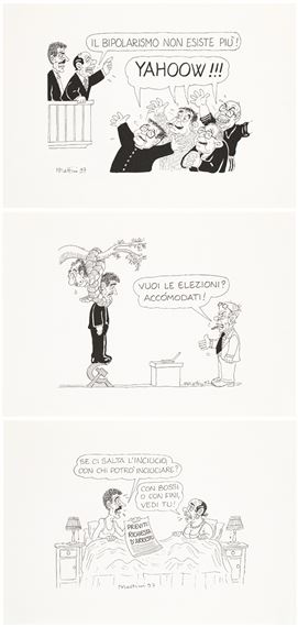 Giorgio Forattini | 11 Artworks at Auction | MutualArt