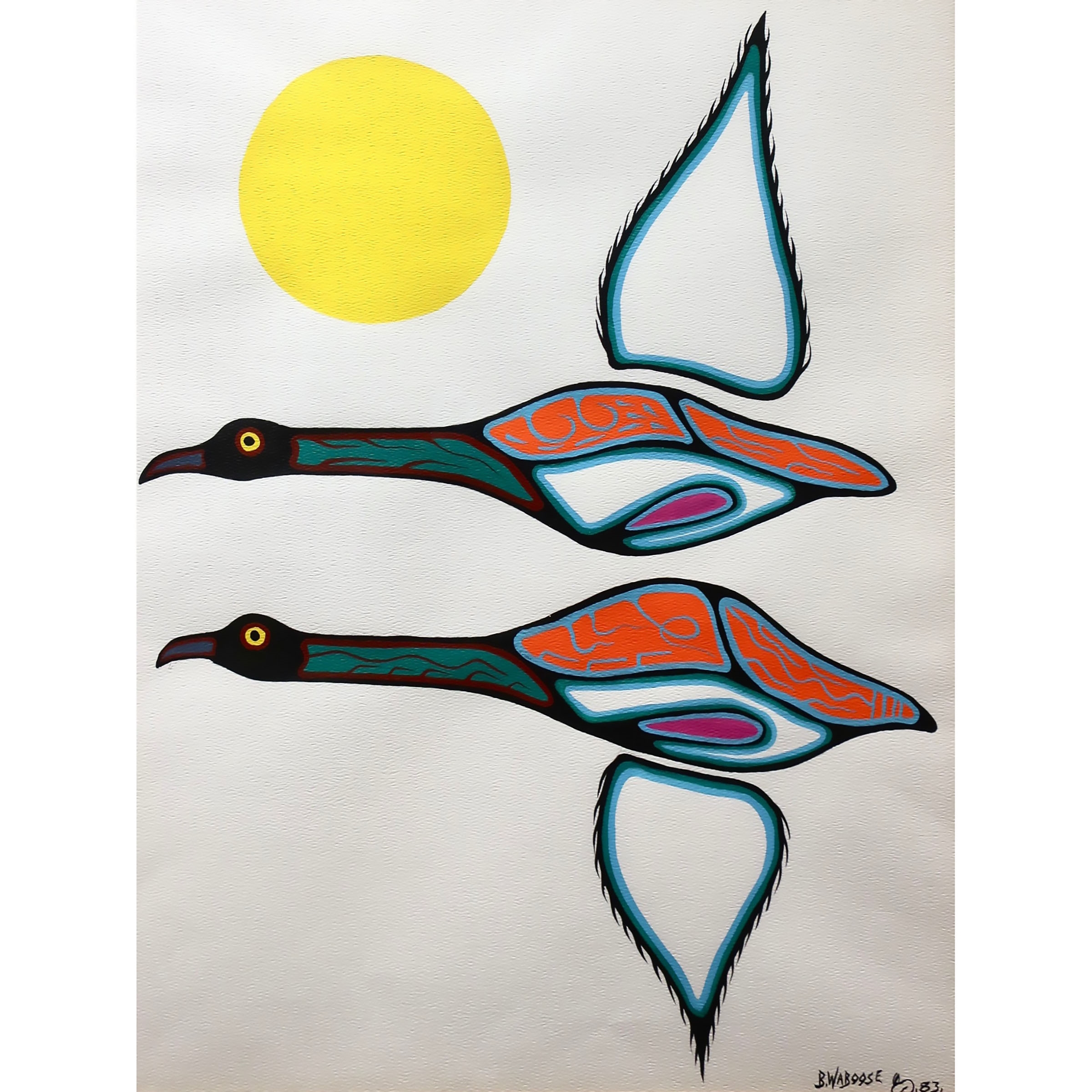 Brian Waboose | TWO BIRDS (1983) | MutualArt