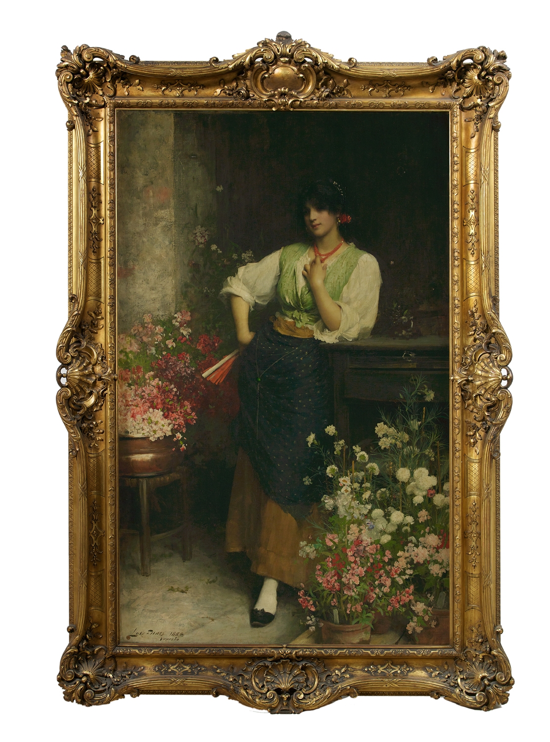 Samuel Luke Fildes | Portrait of Mrs Arthur James (1895) | MutualArt