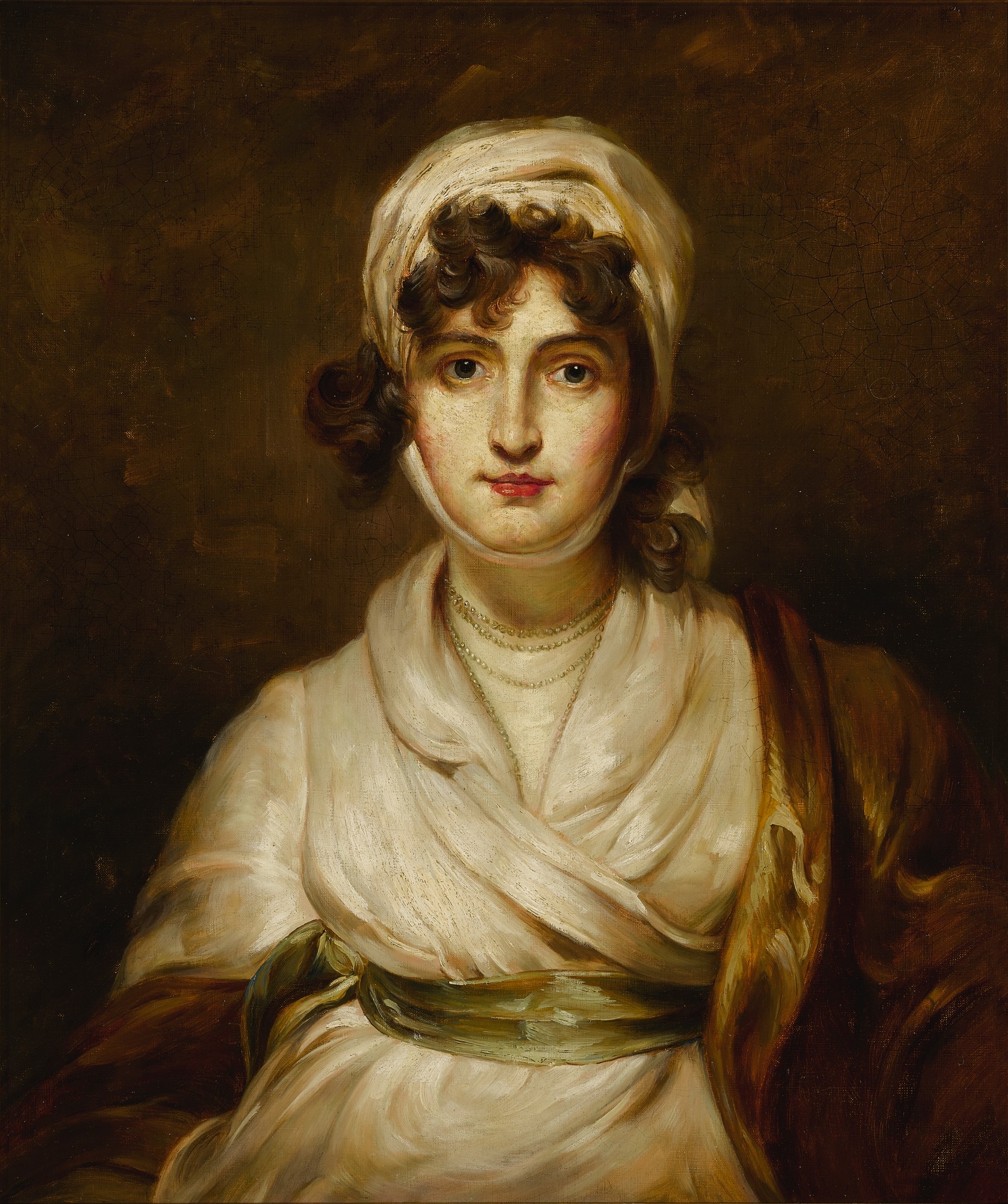 Sir Thomas Lawrence | Portrait of a lady wearing a lace bonnet (Circa ...