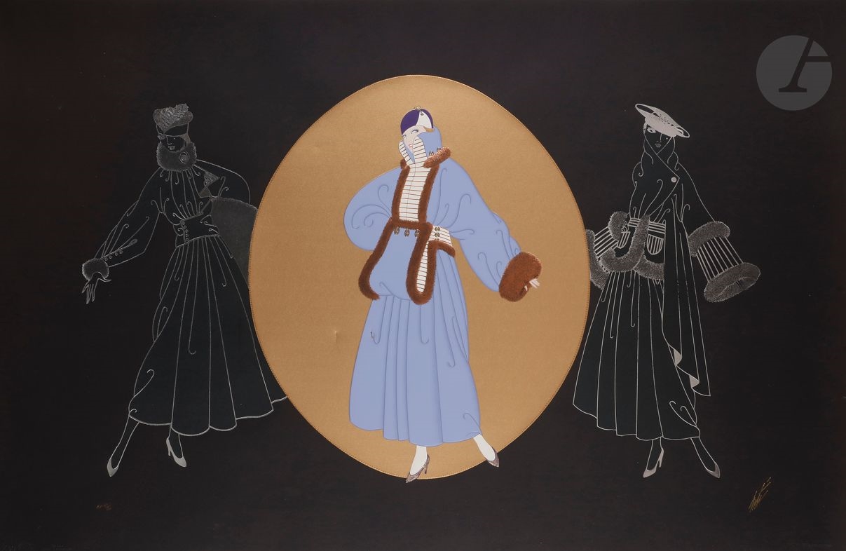 Erté | Winter promenade (1989) | MutualArt