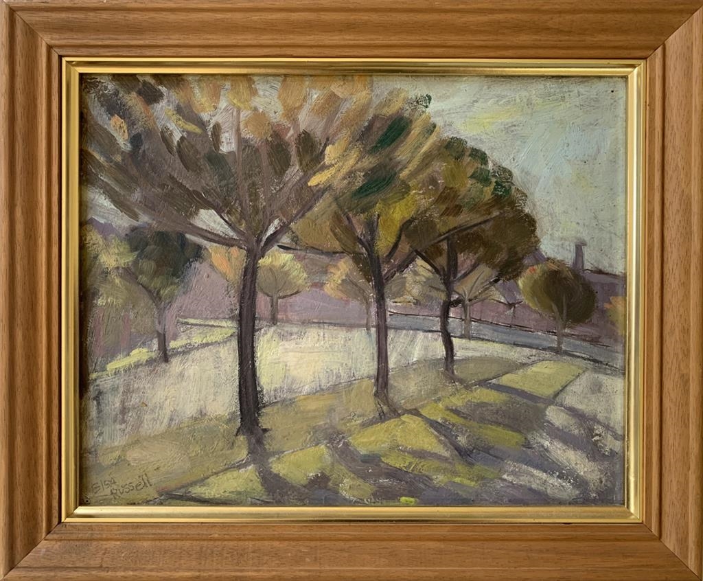 Elsa Russell | Tree-lined Street | MutualArt