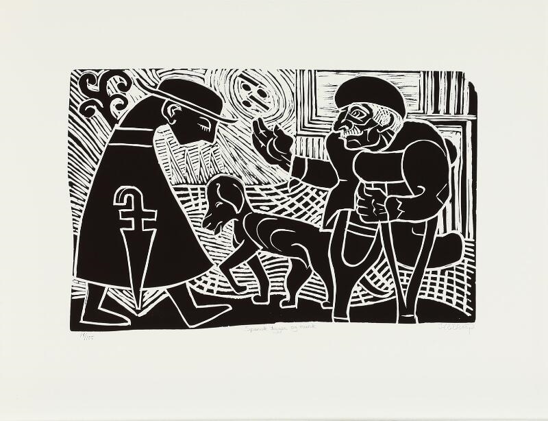 Henry Heerup | Spansk tigger og munk (1952) | MutualArt