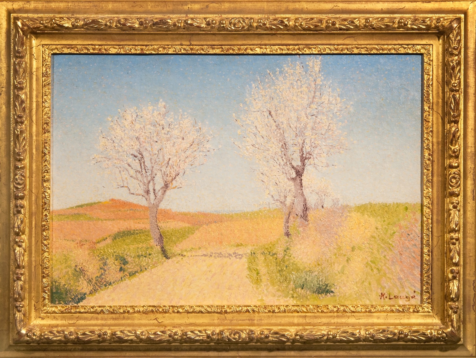 Achille Laugé | Route aux amandiers en fleurs (Circa 1910) | MutualArt