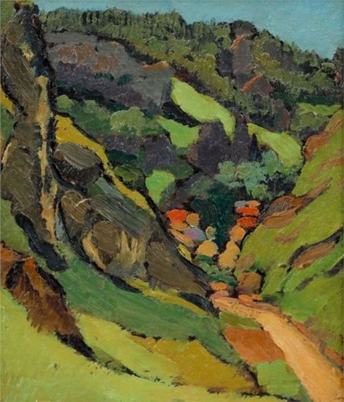 Hans Zank | Dorf im Tal | MutualArt