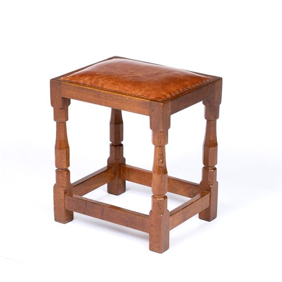 Robert Thompson | Mouseman stool (Circa 1960s) | MutualArt