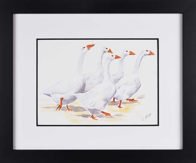 Lorraine Kidd | GAGGLE OF GEESE | MutualArt