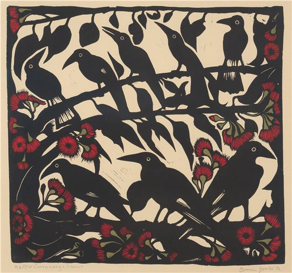 Bruce Goold | “Currawongs” (1980) | MutualArt