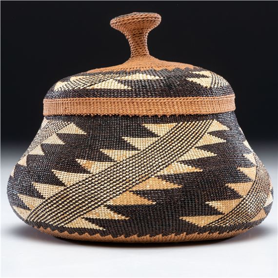 Elizabeth Hickox | Polychrome Lidded Basket | MutualArt