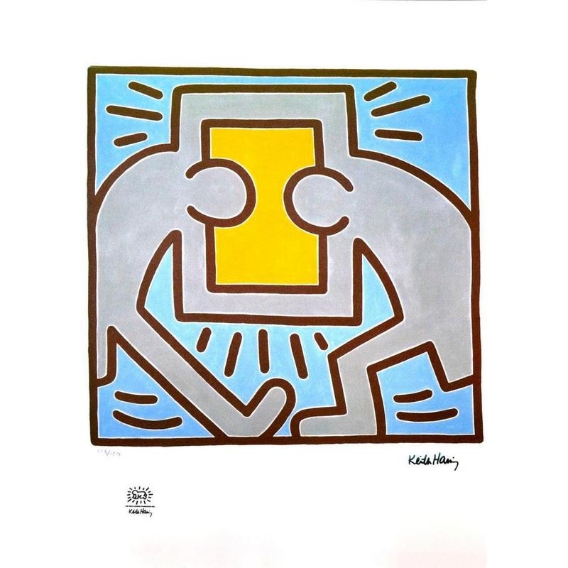 Keith Haring | Jumping Dolphin Fish Body Twister | MutualArt