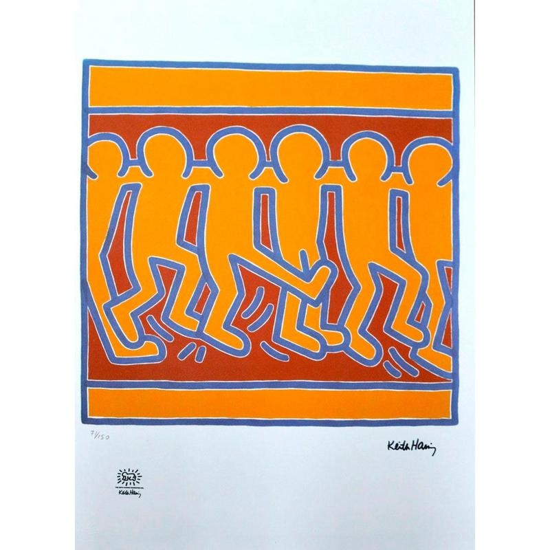 Keith Haring | Jumping Dolphin Fish Body Twister | MutualArt
