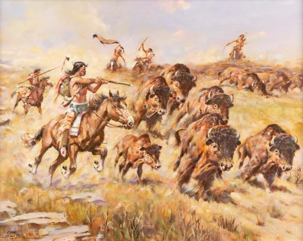 Charles Sultan | Wolf Robe - Cheyenne Chief | MutualArt