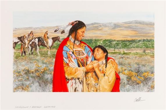 Chris Calle | Sacagawea and Brother Reunited | MutualArt