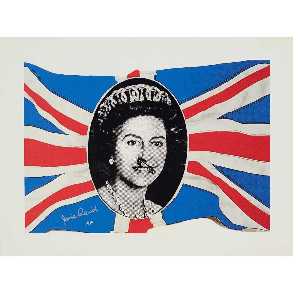 Jamie Reid | QUEEN ON FLAG | MutualArt