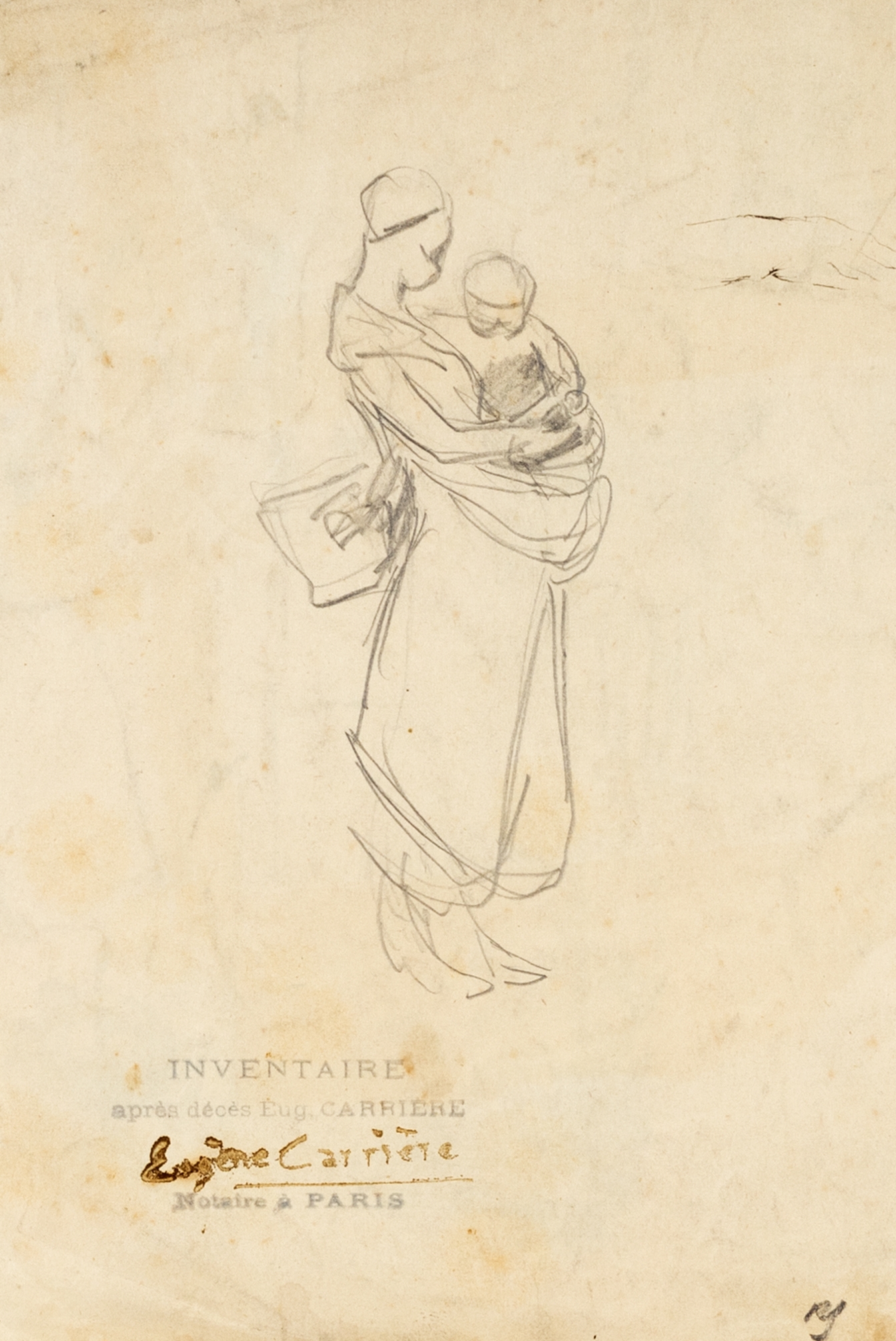 Guy Carrying Girl In Arms Drawing