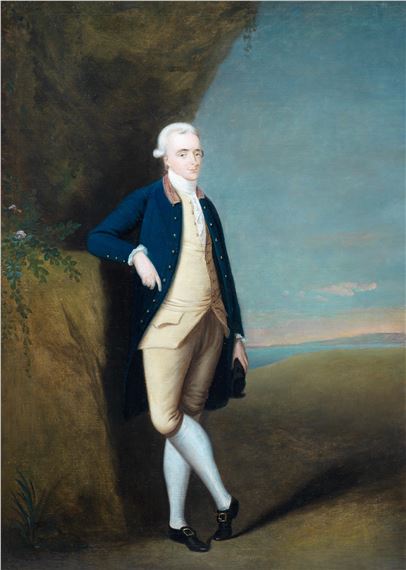 Edward Haytley | Portrait of a gentleman, full-length, in a buff ...