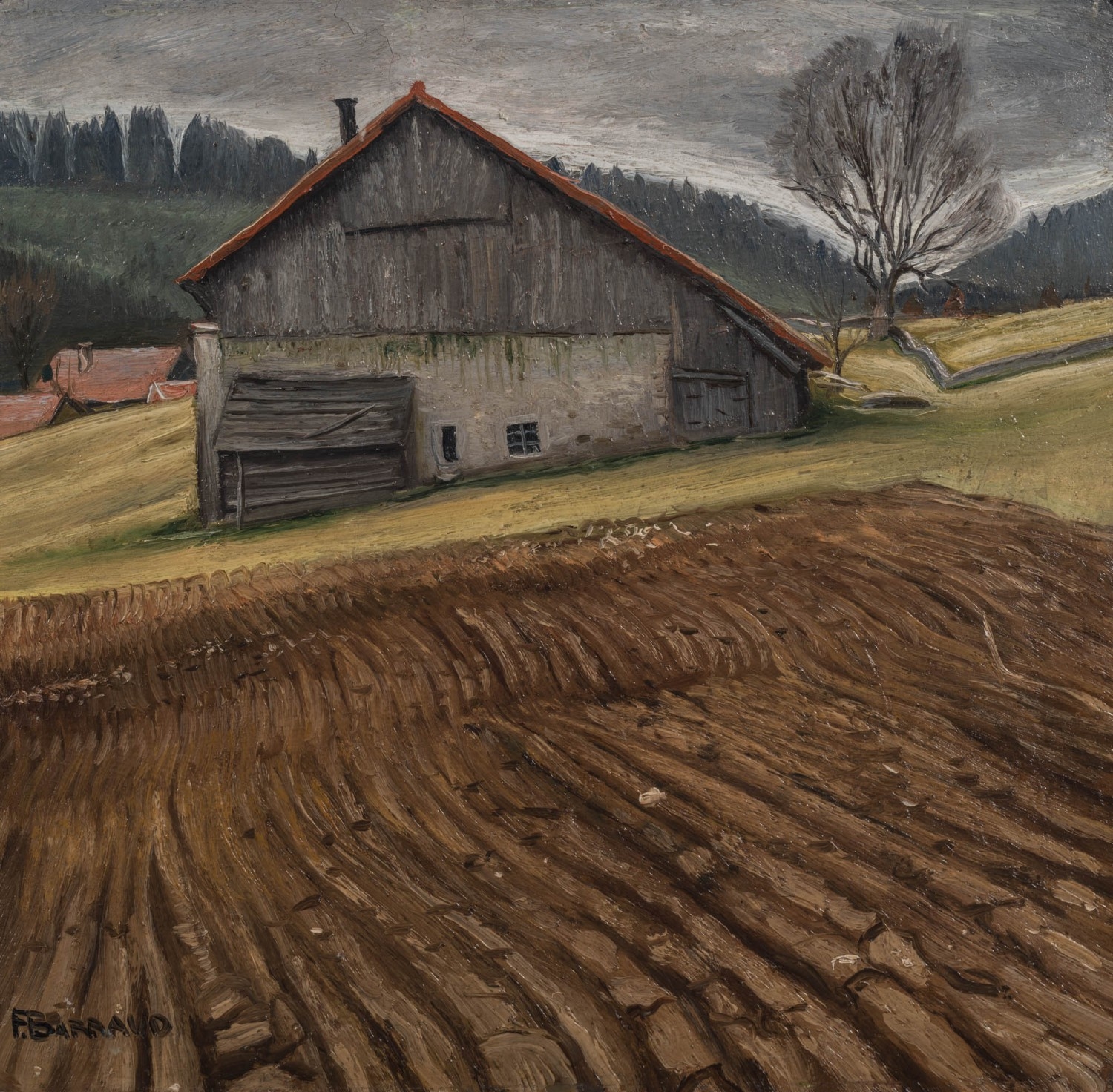 François Barraud | Paysage de labour (1929) | MutualArt