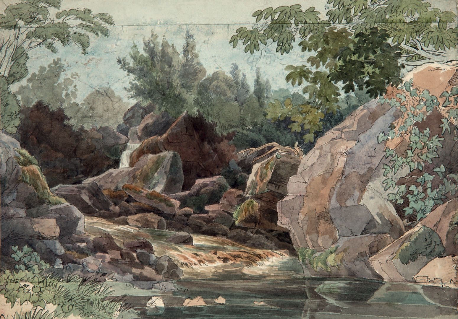 Friedrich Salathé | Ruisseau en forêt | MutualArt