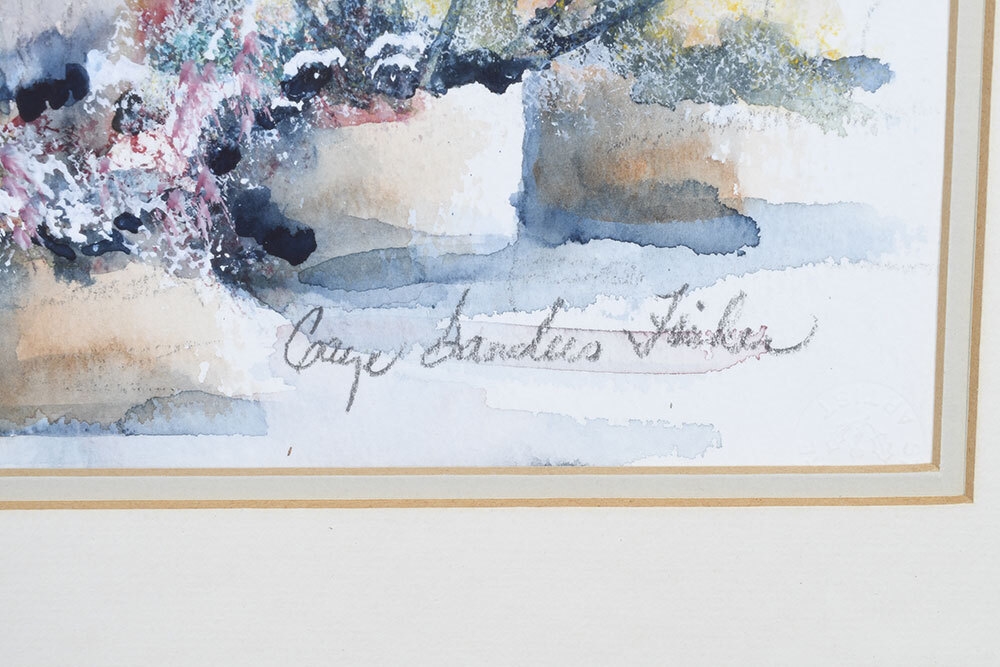 Gaye Sanders Fisher | Pair of Flower Seller Paintings (1990 - 1991 ...