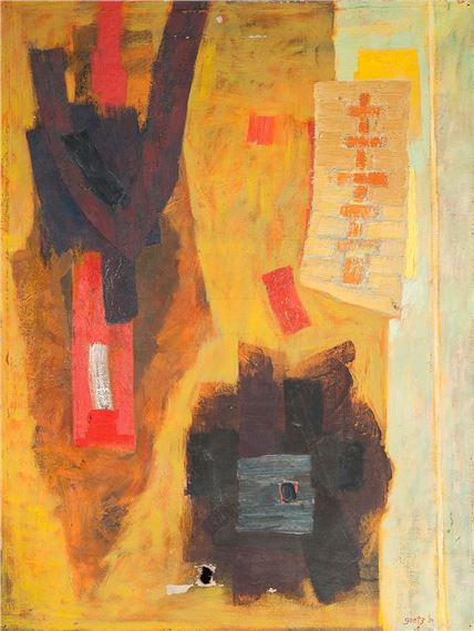 Henri Bernard Goetz | Abstraction (1954) | MutualArt