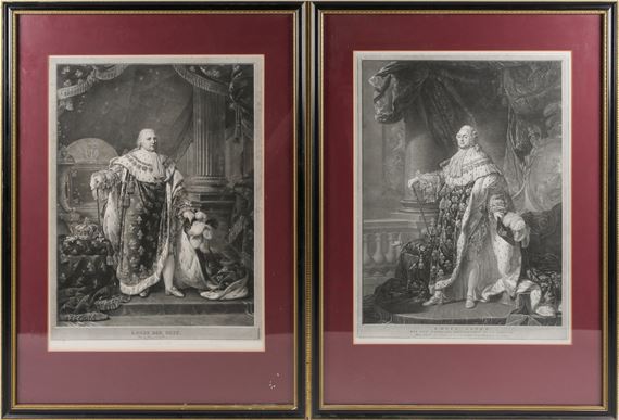 Pierre Audouin | Portrait of Louis XVIII, Louis Dix Huit; 'Louis Seize ...