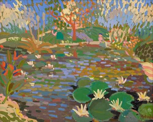 Constantin Polastri | Pond with waterlilies | MutualArt