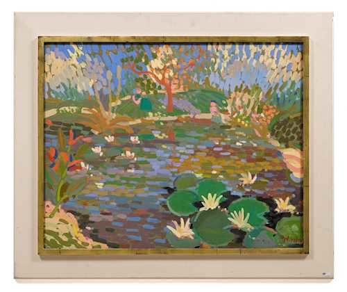 Constantin Polastri | Pond with waterlilies | MutualArt