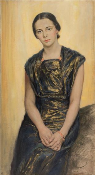 Alfred Edward Borthwick | Portrait of Tamara Talbot-Rice (Circa 1925 ...