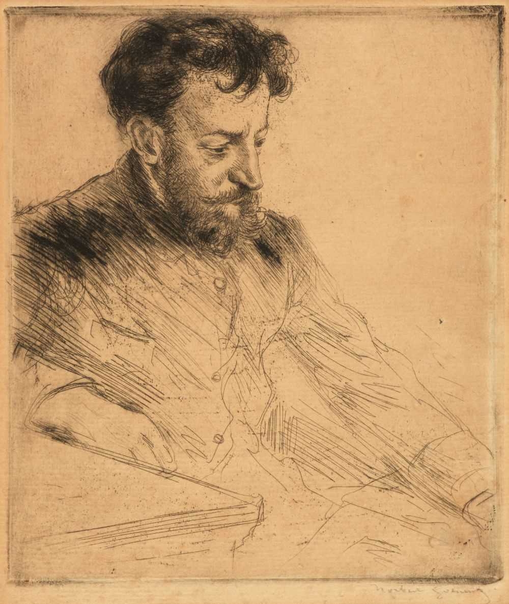 Norbert Goeneutte | Portrait of the Artist Seated | MutualArt