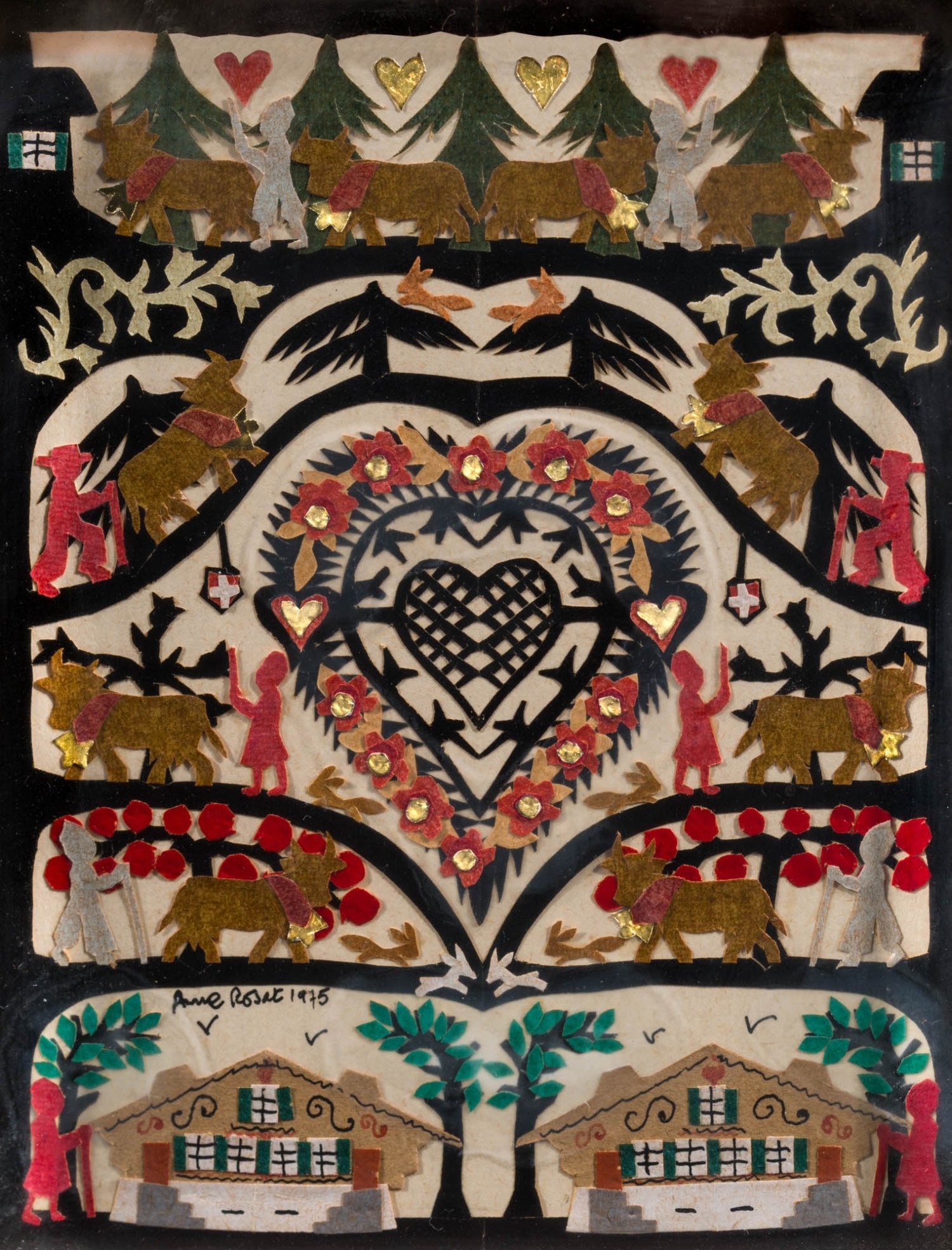 Anne Rosat | Herz und Landschaft (1975) | MutualArt