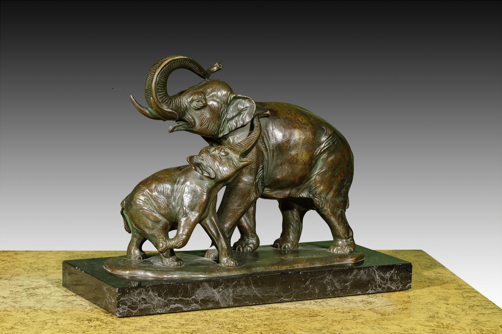 Irénée Rochard | Elephant and his little one | MutualArt