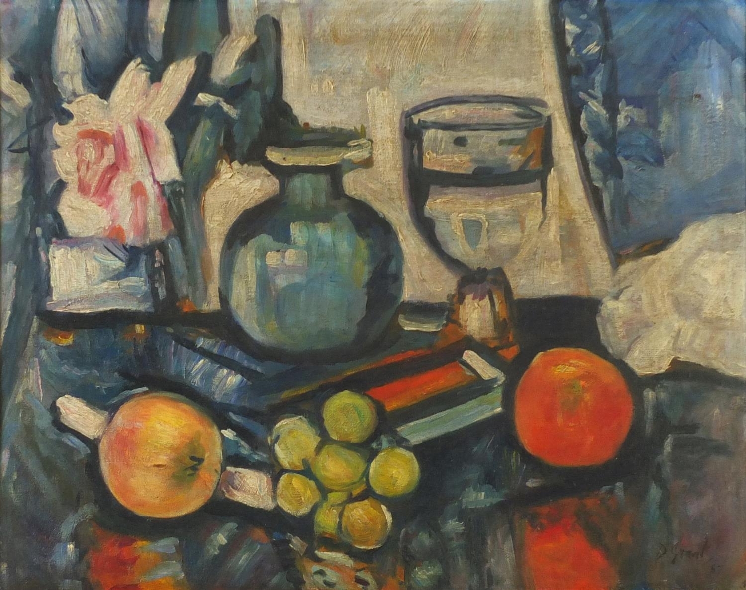 Duncan Grant | Still life fruit and vessels | MutualArt