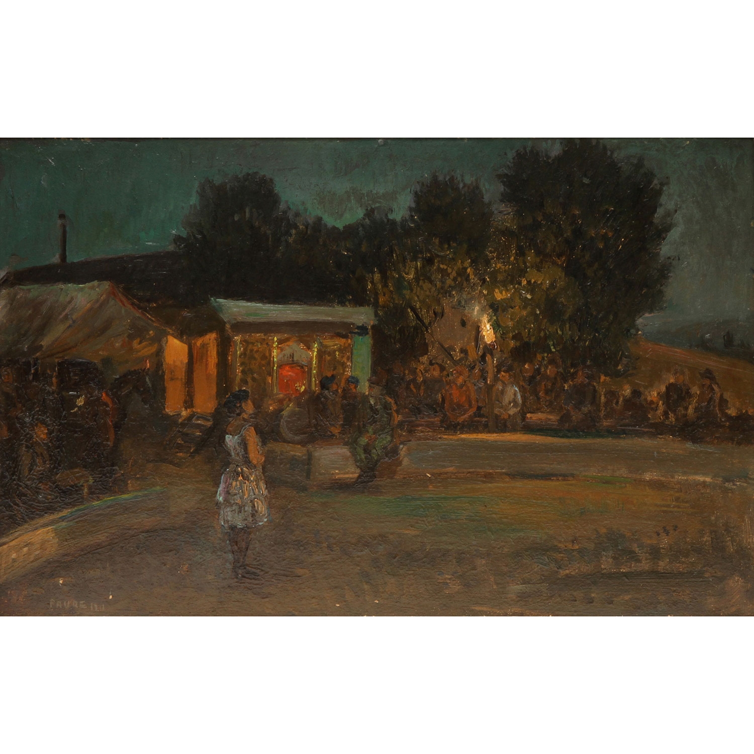 Amandus Faure | Manege with actress (1911) | MutualArt