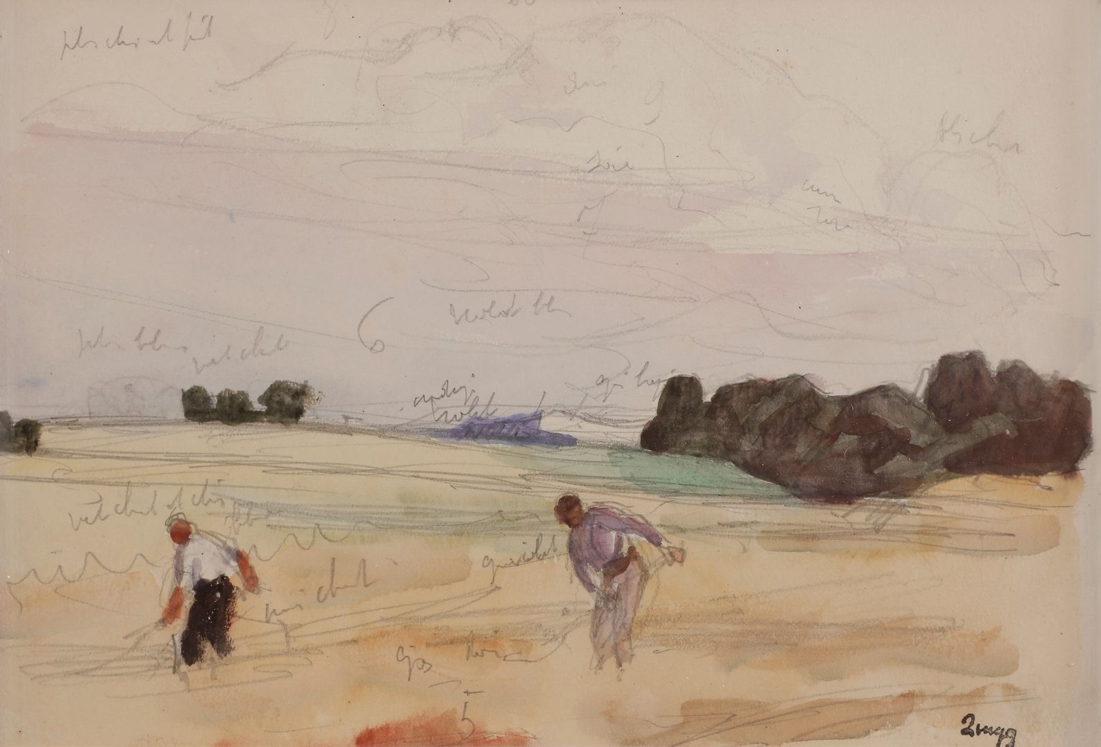 Jules Émile Zingg | The Harvesters | MutualArt