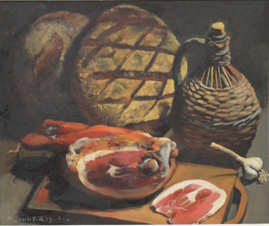 Pierre Jouffroy | COMPOSITION AU JAMBON ET À LA MICHE DE PAIN (1961 ...