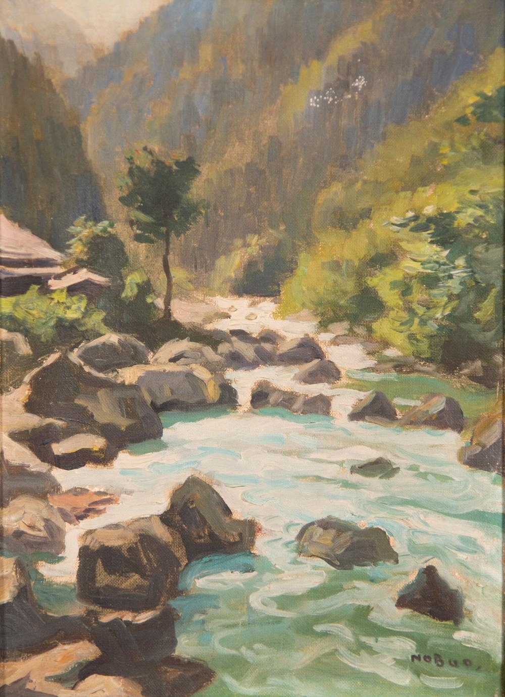 Nobuo Hayashi | Mountain River Landscape | MutualArt