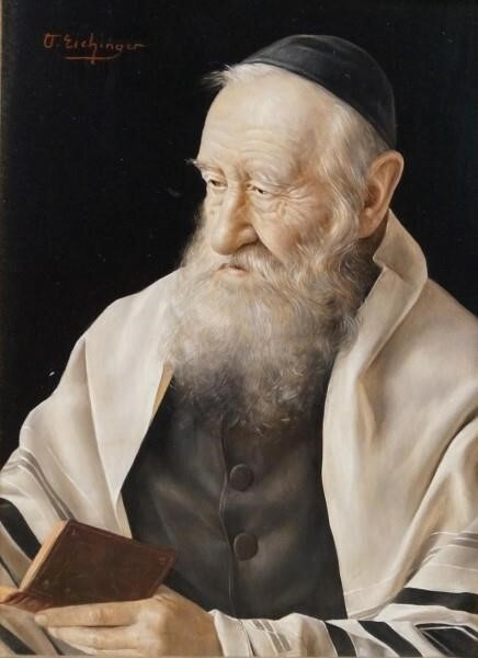 Otto Eichinger | Portrait of old Wiseman or master in fine detail ...
