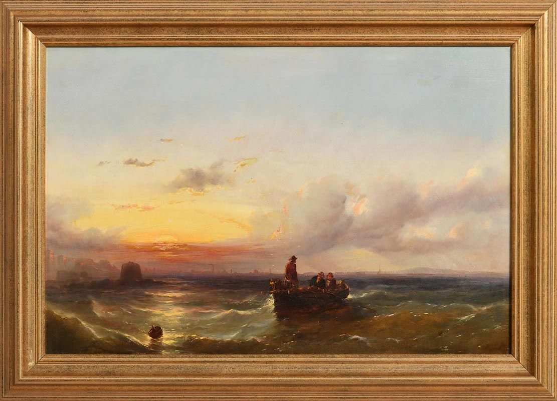 Edwin Hayes | Lobster Fishing, Dublin Bay | MutualArt