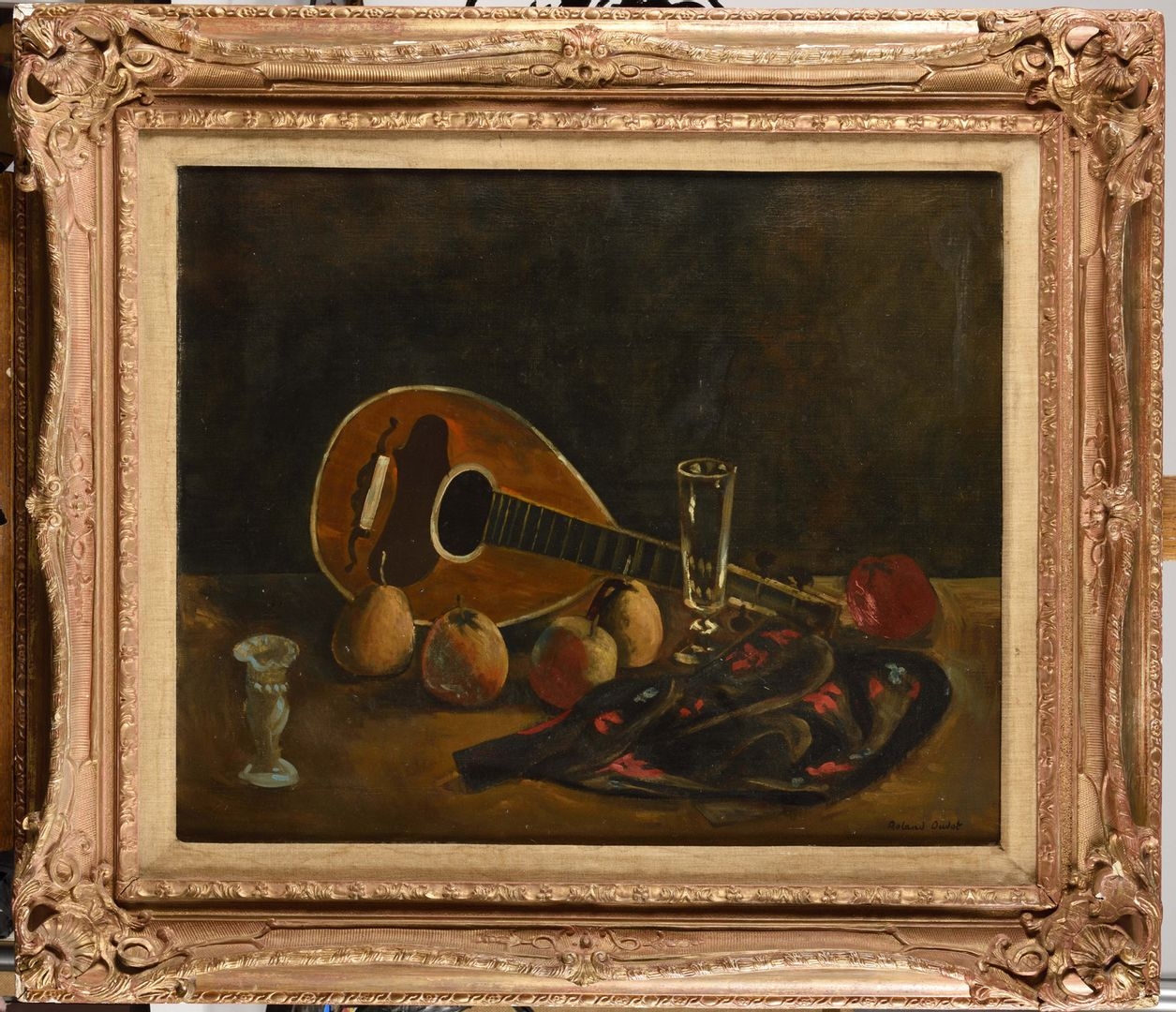 Roland Oudot | Still life with mandolin | MutualArt