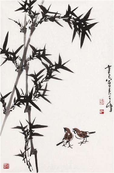 Sun Qifeng | Bamboo bird illustration (2001) | MutualArt