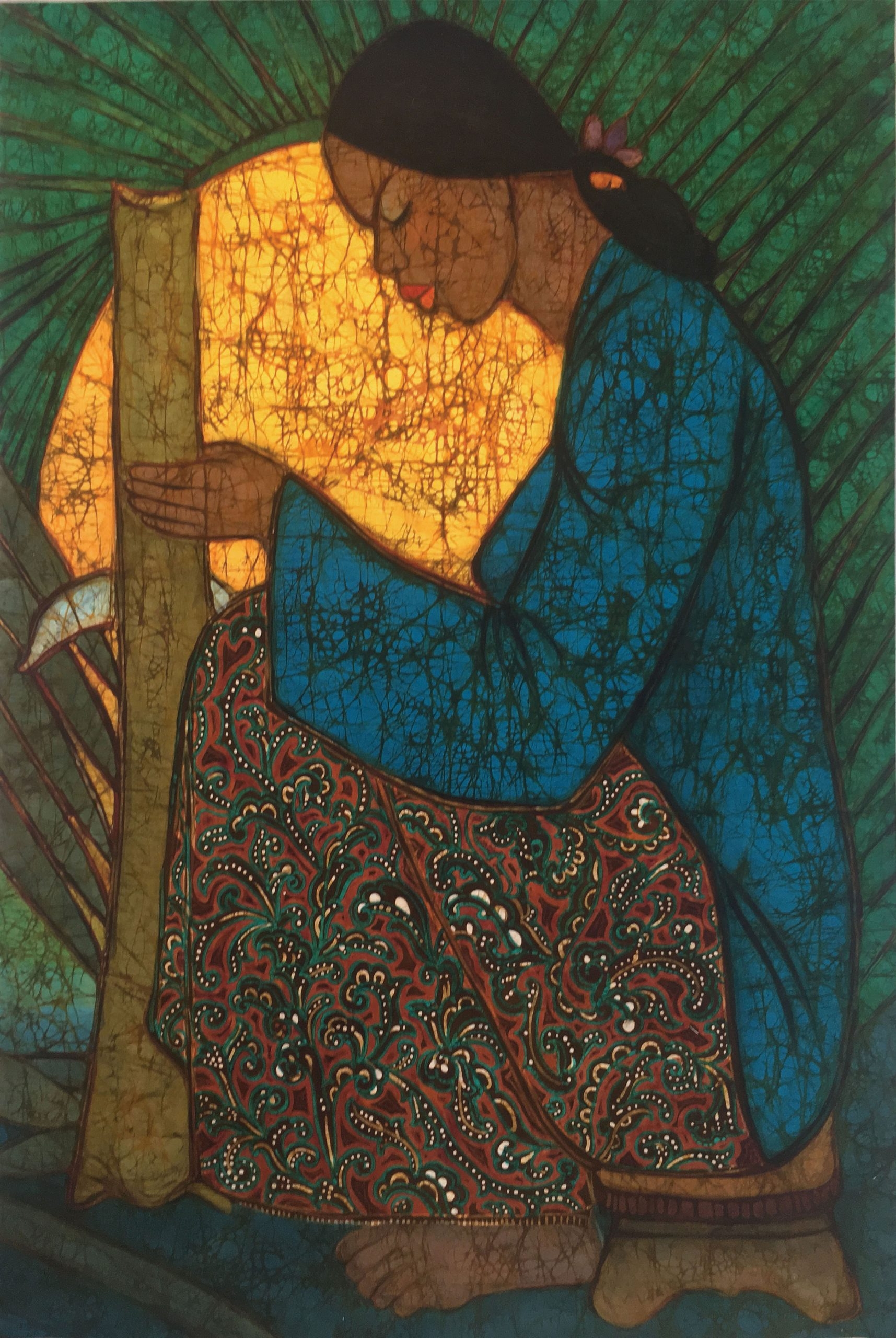 Chuah Thean Teng | Lady in Blue (1983) | MutualArt