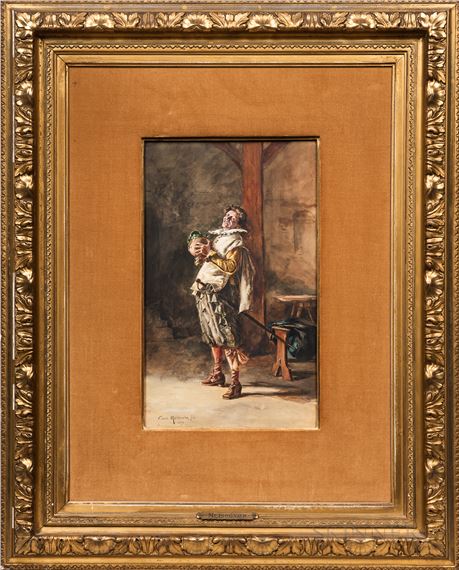 Jean Charles Meissonier | Standing Cavalier Enjoying a Drink (1879 ...