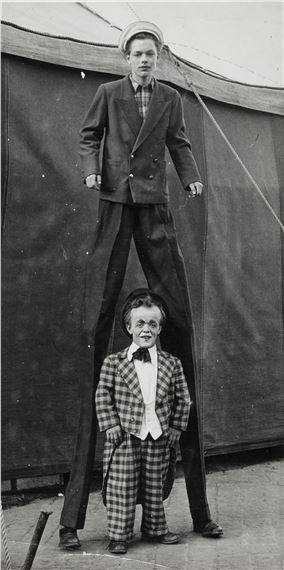 Weegee | Selected images, including Clown Jimmy Armstrong and Tall Man ...