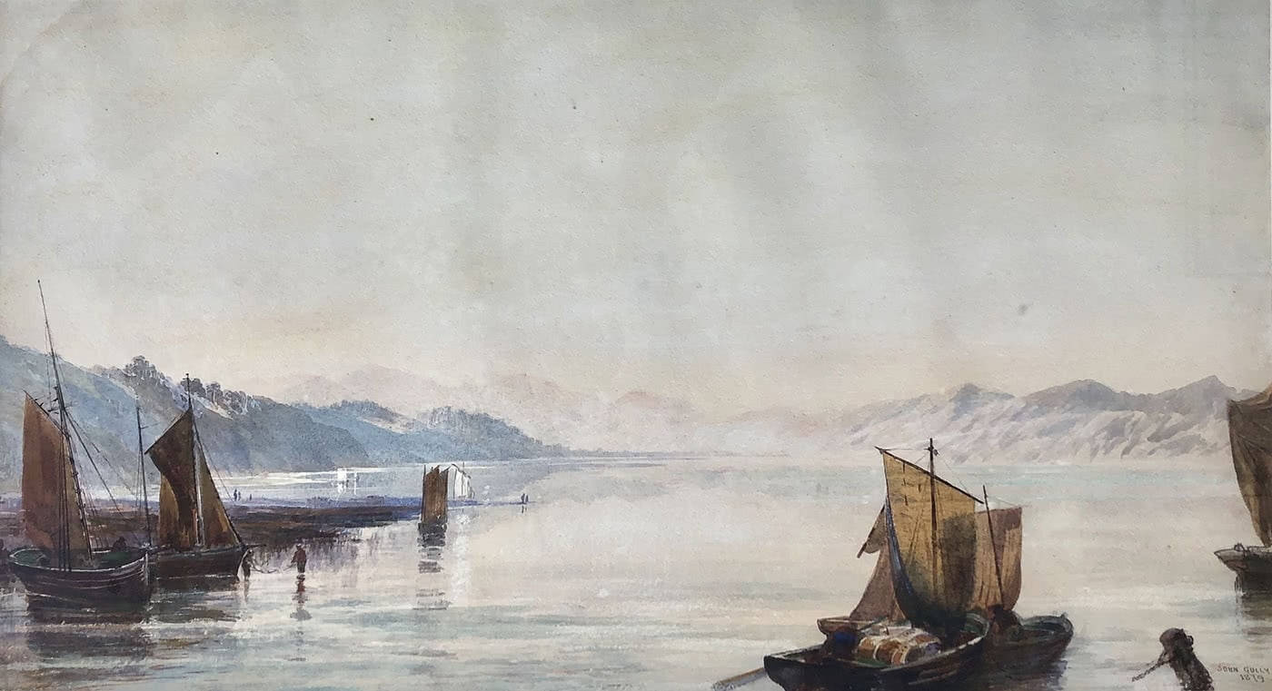 John Gully | Coastal Scene (1879) | MutualArt