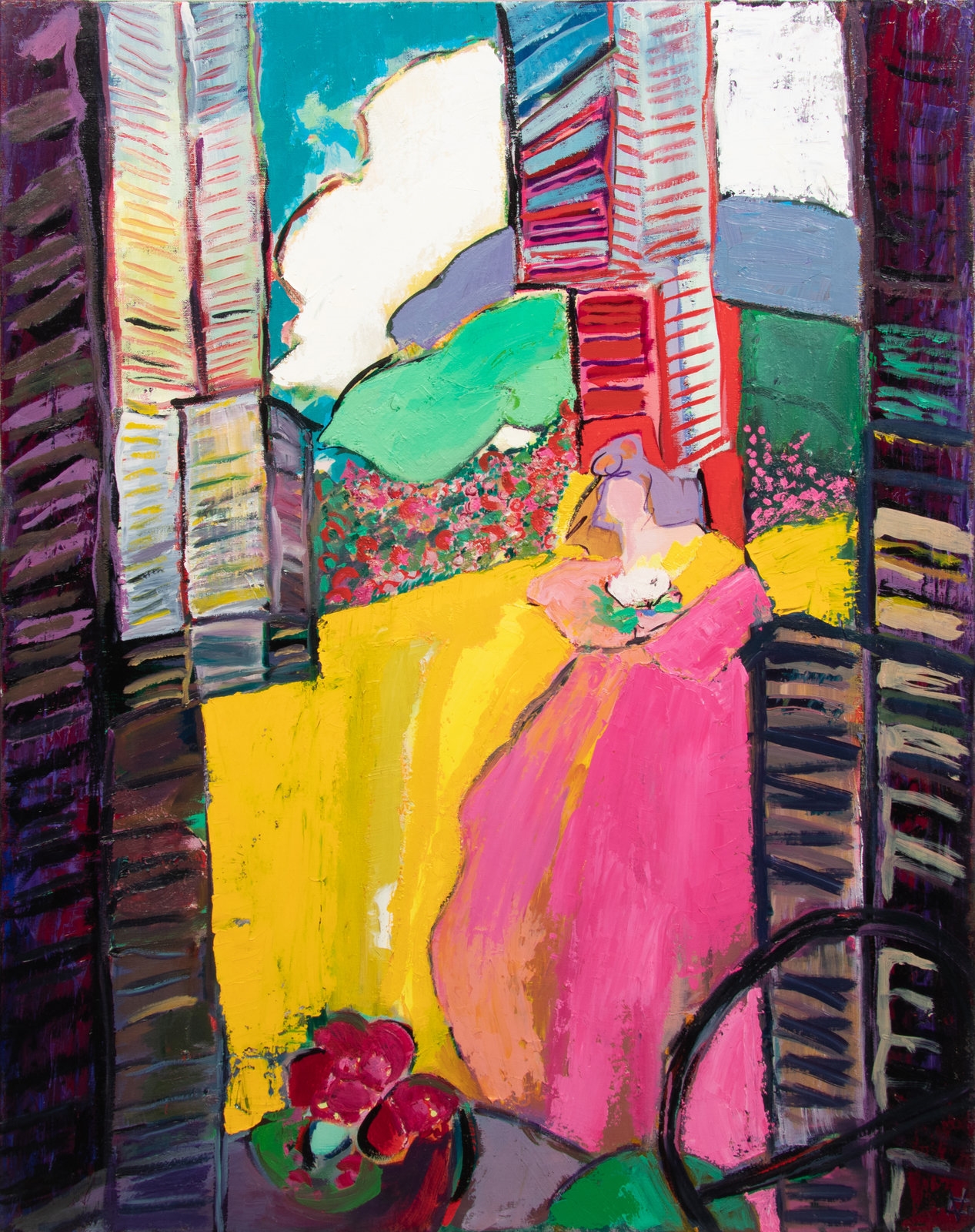 Gloria Vanderbilt | Nude with Flowers (1966) | MutualArt