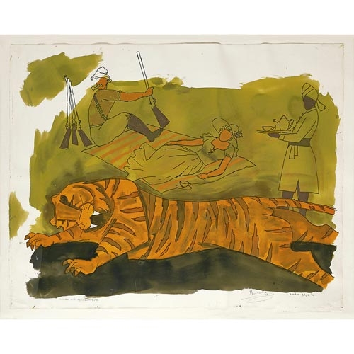 Maqbool Fida Husain | Untitled (Circa 1985) | MutualArt