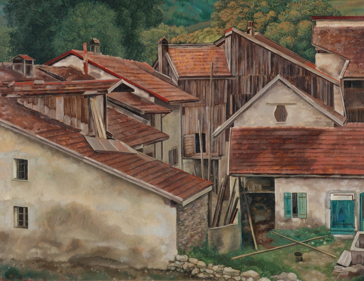 Aime Barraud | Vue de village | MutualArt