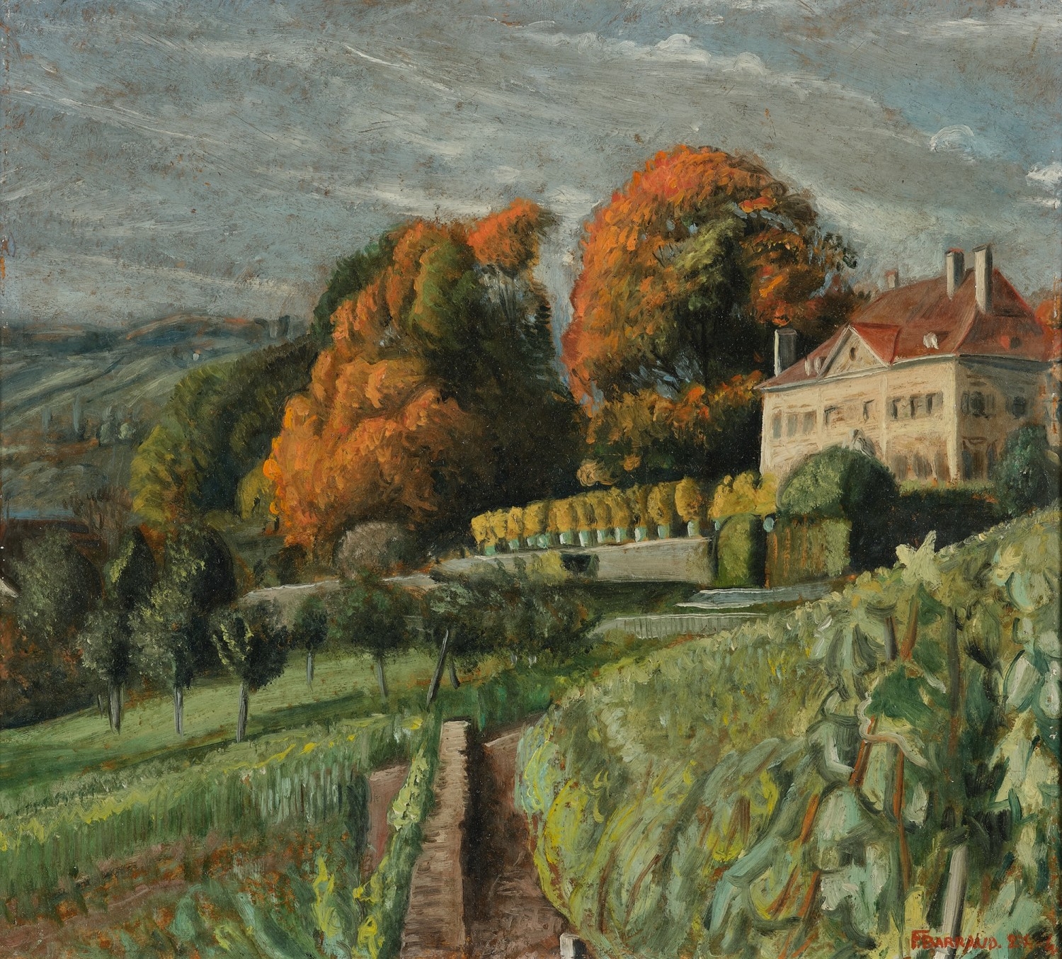 François Barraud | Le château d'Hauteville, Blonay (1927) | MutualArt